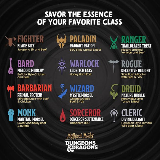 DUNGEONS & DRAGONS Snack Sticks | Mythical Meats Legendary Snacks