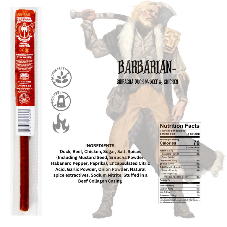 Mythical Meats | Exotic Game Snack Sticks Inspired by Legendary Creatu