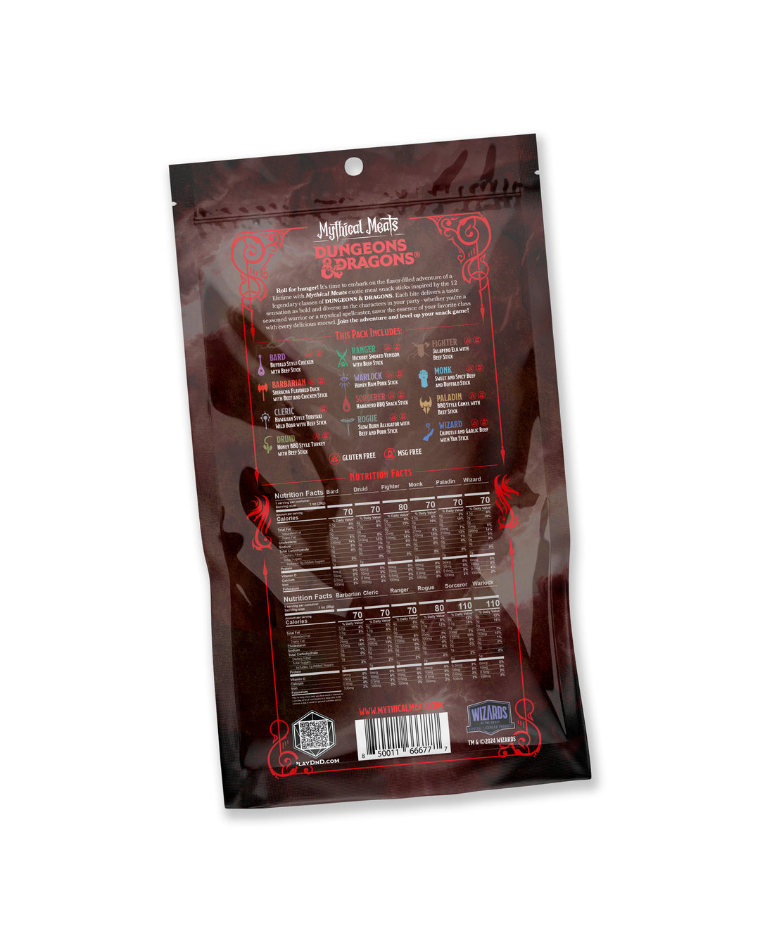 DUNGEONS & DRAGONS Snack Sticks | Mythical Meats Legendary Snacks