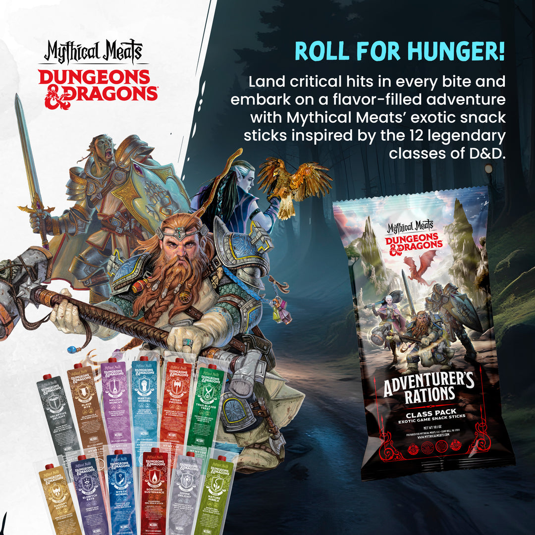 DUNGEONS & DRAGONS Snack Sticks | Mythical Meats Legendary Snacks