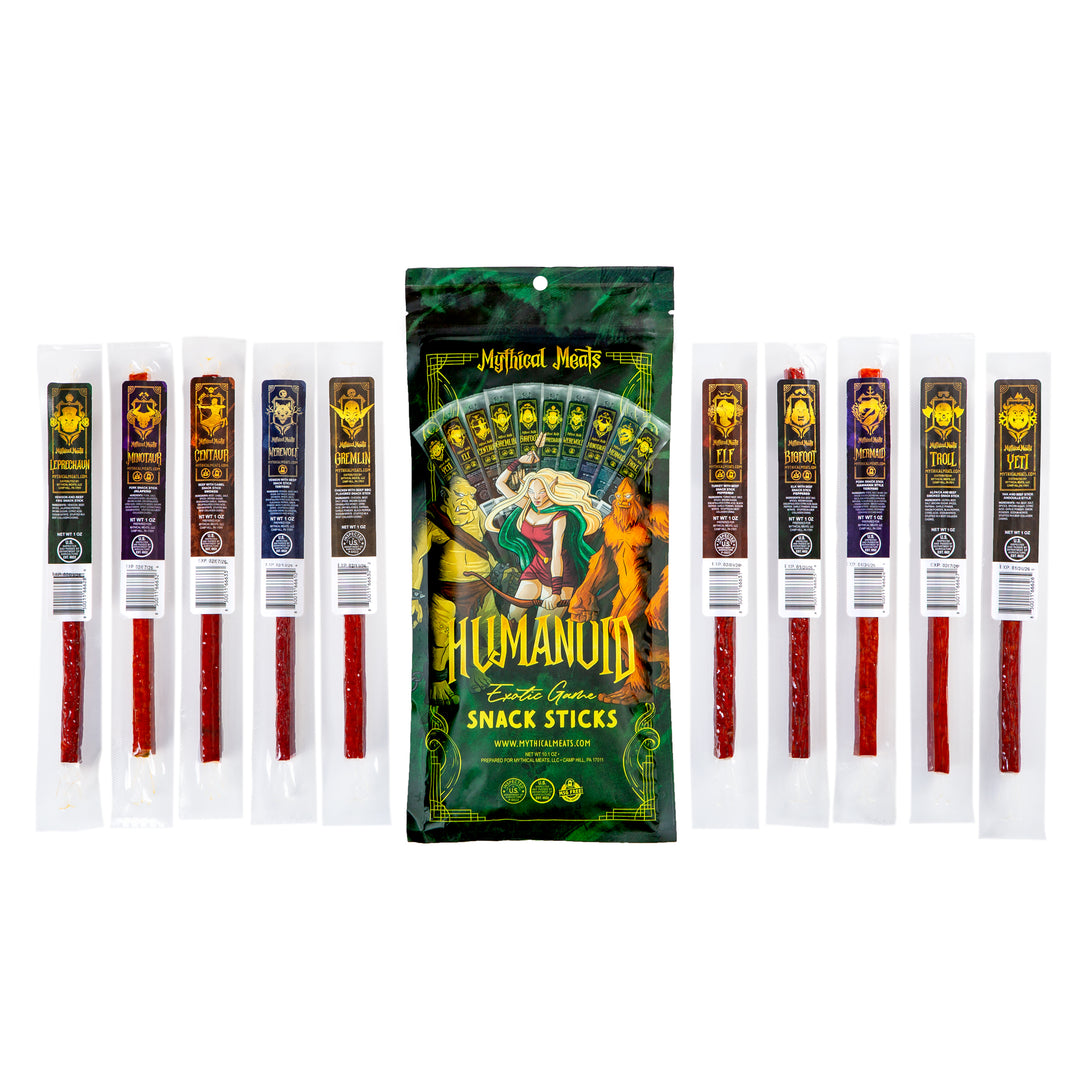 Mythical Meats | Exotic Game Snack Sticks Inspired by Legendary Creatu
