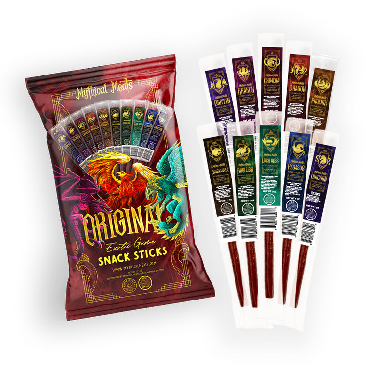 Mythical Meats | Exotic Game Snack Sticks Inspired by Legendary Creatu